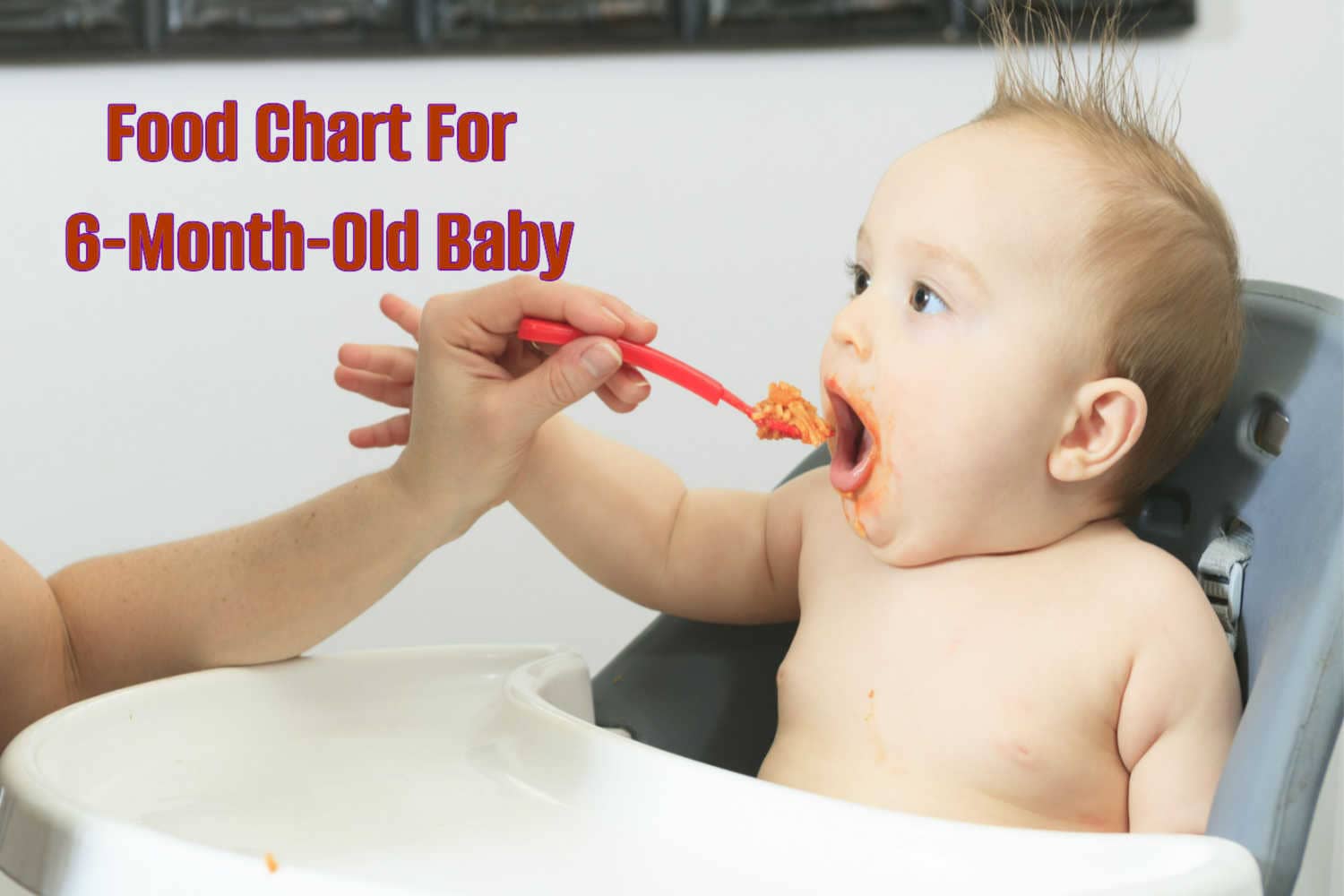 Food Chart For 6-Month-Old Baby - Being The Parent