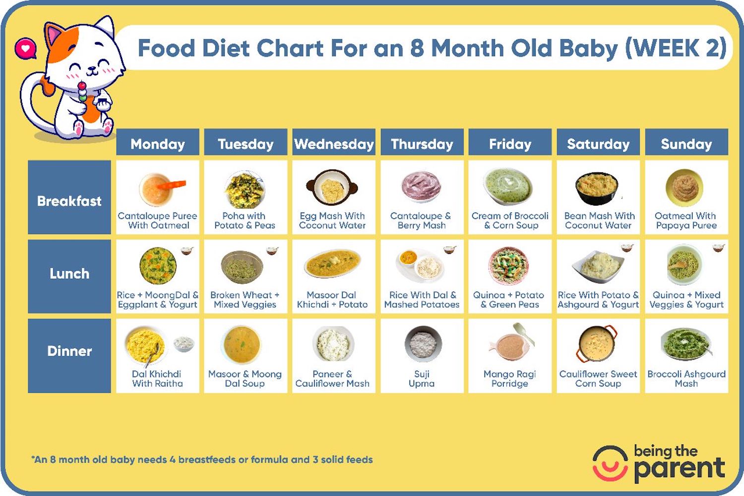 8 Month Baby Food – What to Give, What Not to Give and Sample Schedule ...