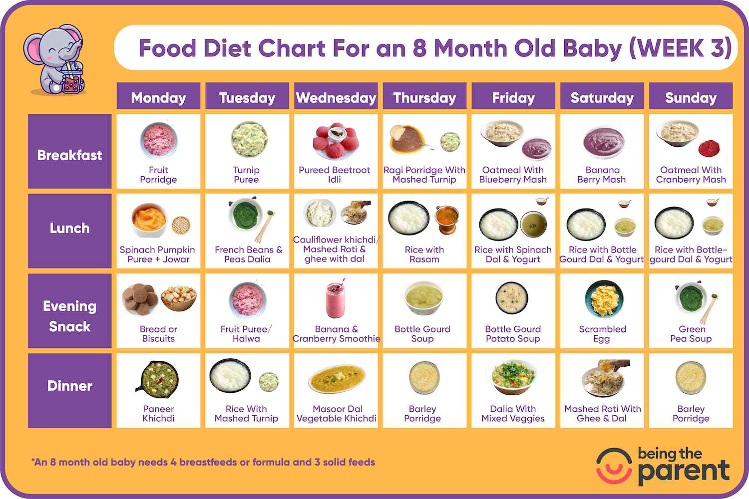 9 Month Baby Food - What to Give, What Not to Give and Sample Schedule ...